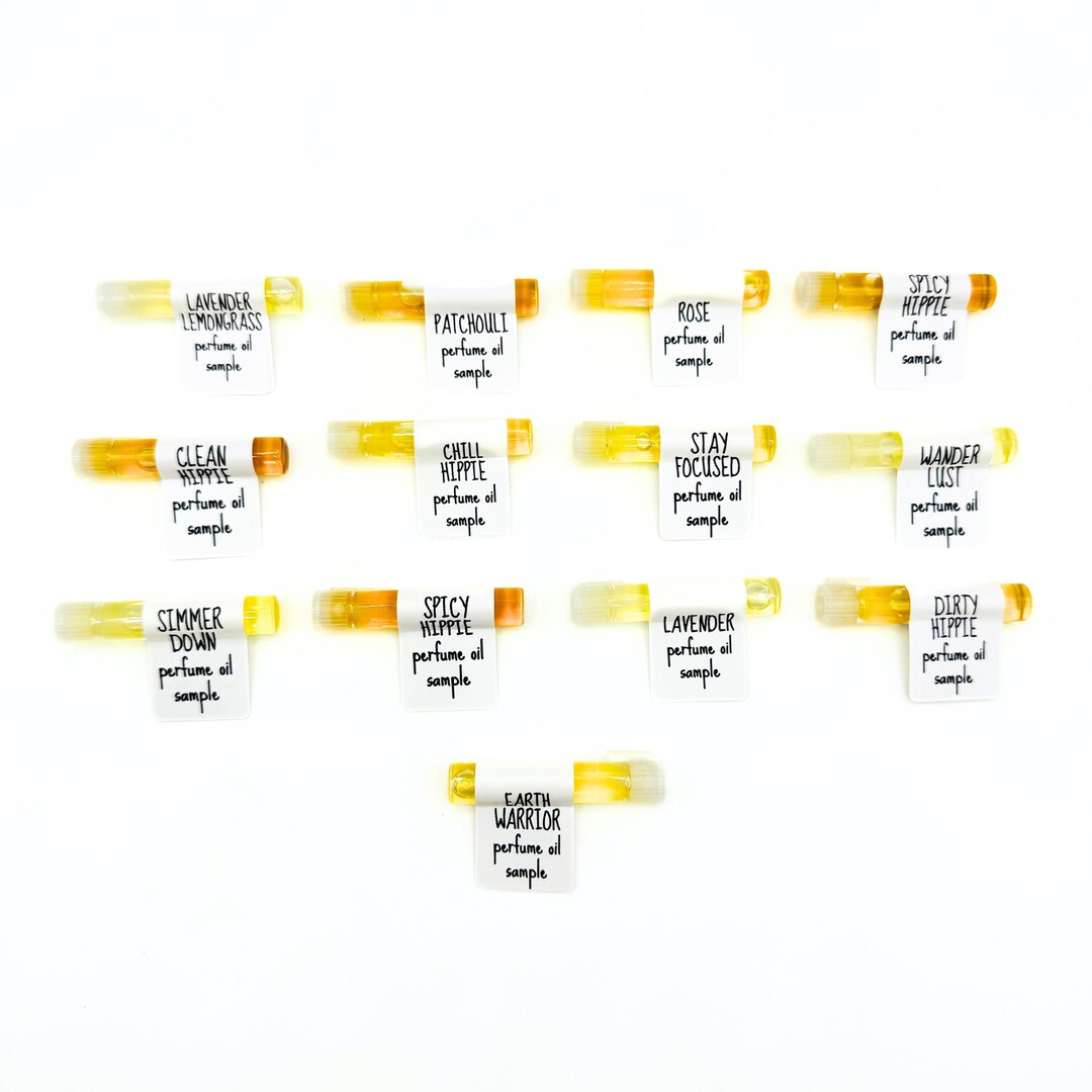 Set of All 13 Perfume Samples, Natural Perfume Discovery Set, Perfume ...