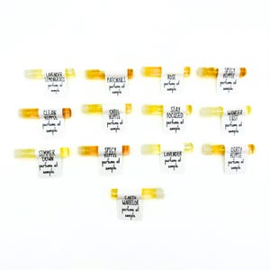 Single Perfume Samples, Natural Perfume Oils, Made With Essential Oils ...