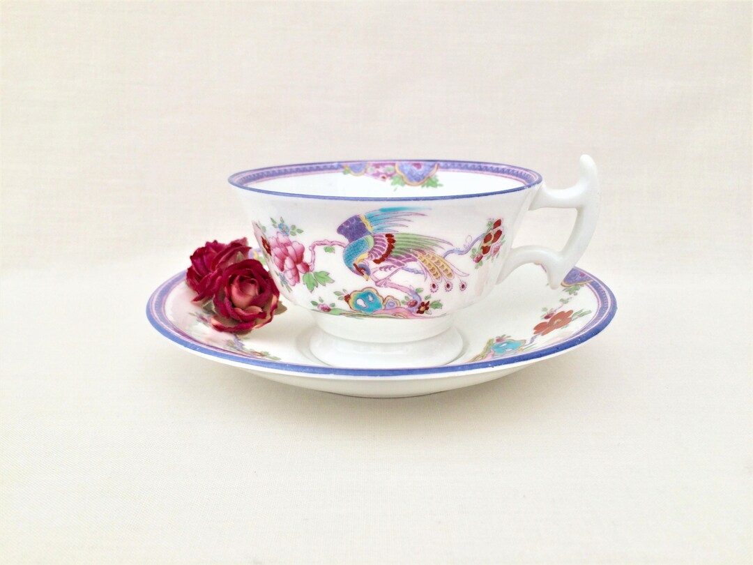 Vintage Royal Coleston Chinese Bird Teacup Bone China English Teacup - Etsy