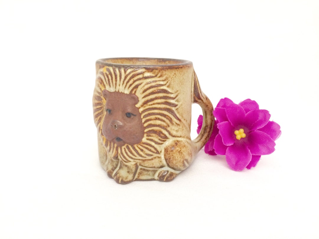 Vintage John Buck Stoneware Lion Egg Cup 3D Pottery Egg Cup - Etsy