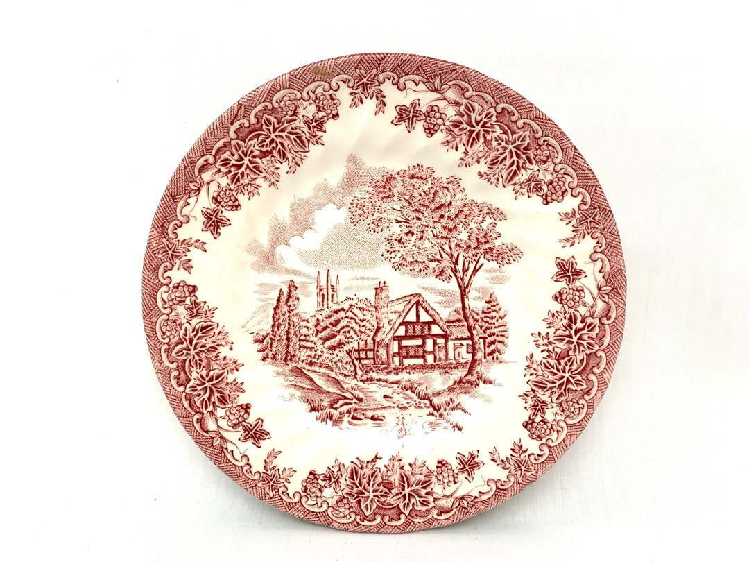 4 Vintage Churchill 'THE BROOK' Dinner Plates Staffordshire England ...