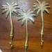 Tall Brass Palm Tree Hooks - Etsy