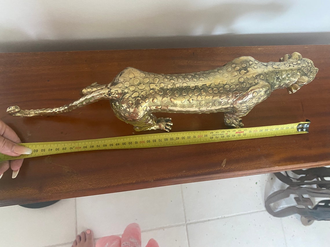 Large Brass Leopard. - Etsy