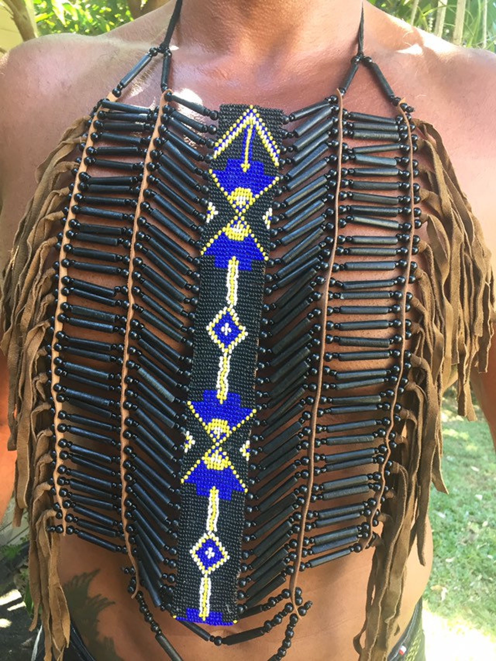 Beaded Chest Piece | Etsy