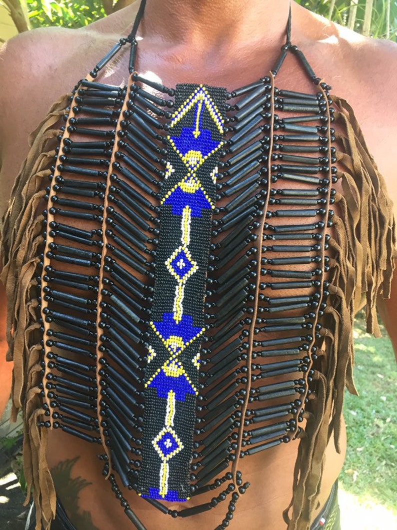 Beaded Chest Piece | Etsy