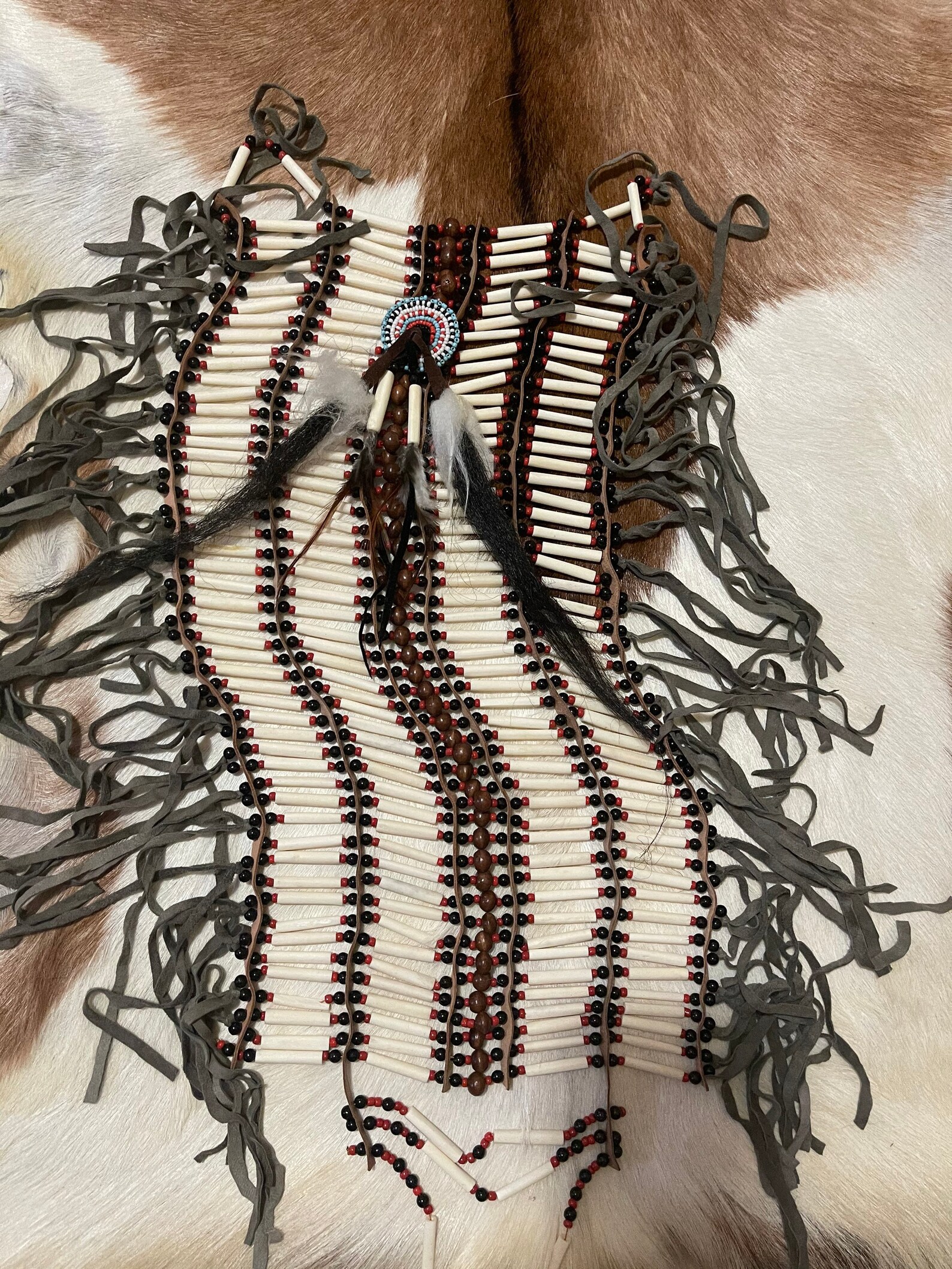 Bone Tribe Long Chest Piece. - Etsy