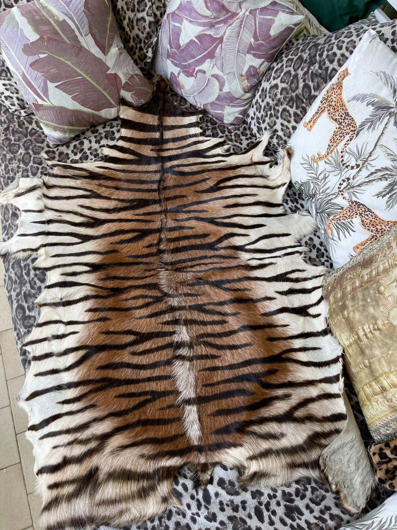 Tiger Print Rug - Etsy