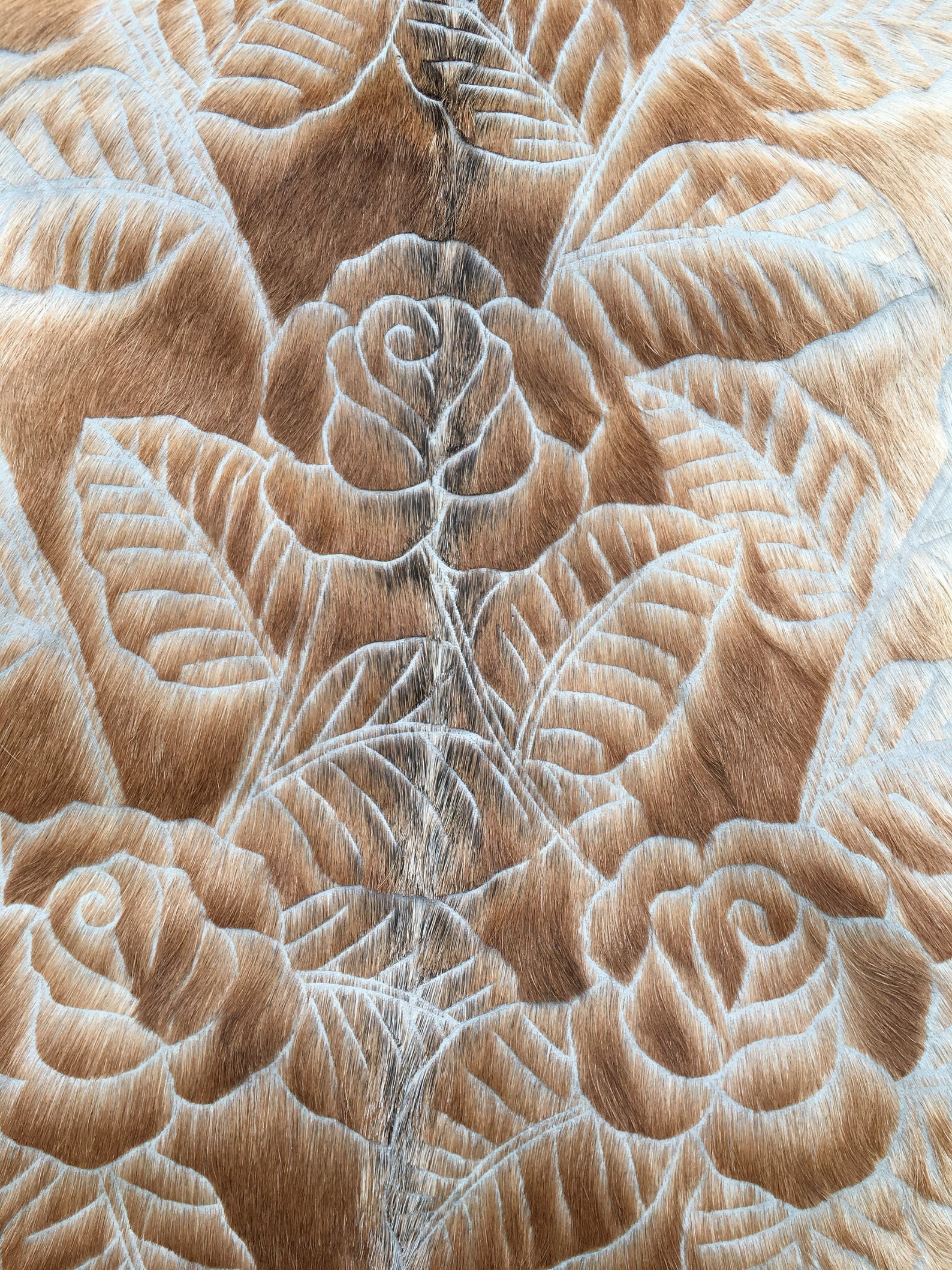 Rose Print Goat Hide - Etsy