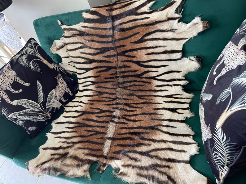 Tiger Print Rug - Etsy