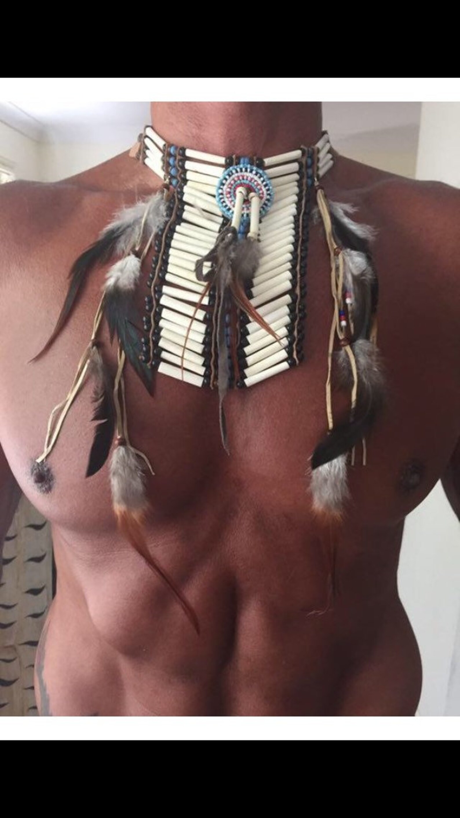 Tribal Theme Bone Neck / Chest Plate - Etsy