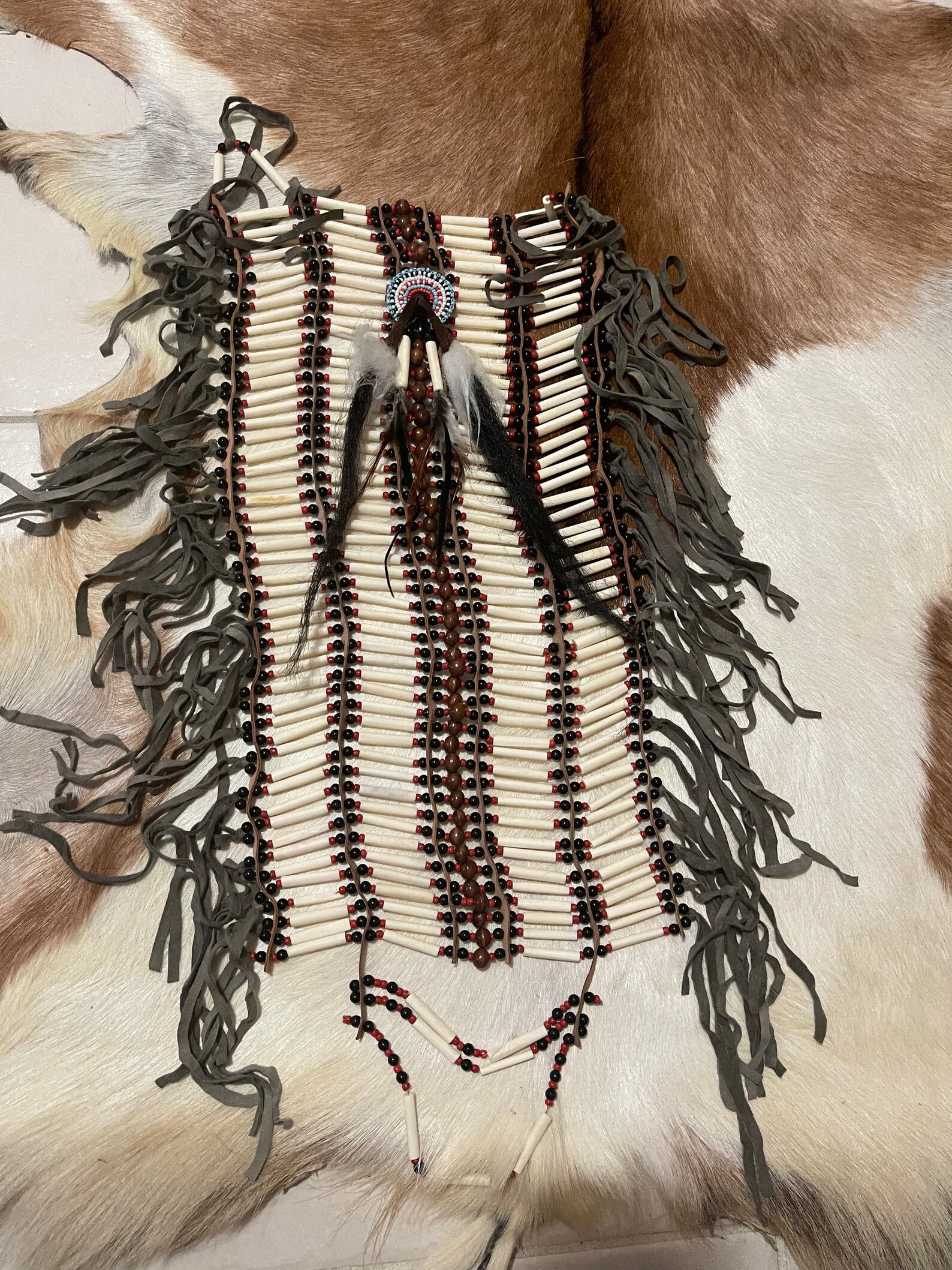 Bone Tribe Long Chest Piece. - Etsy