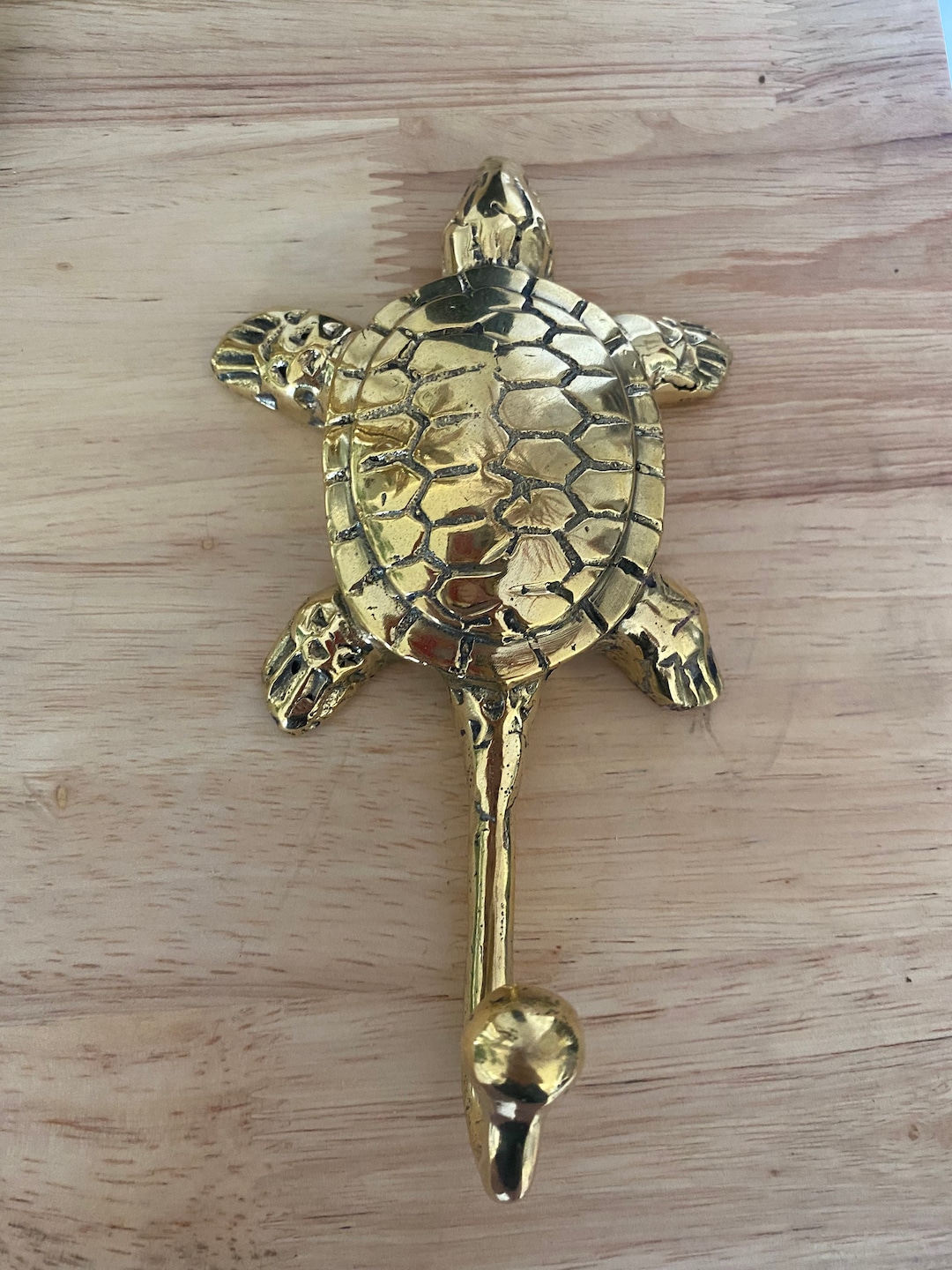 Brass Turtle Hook. - Etsy