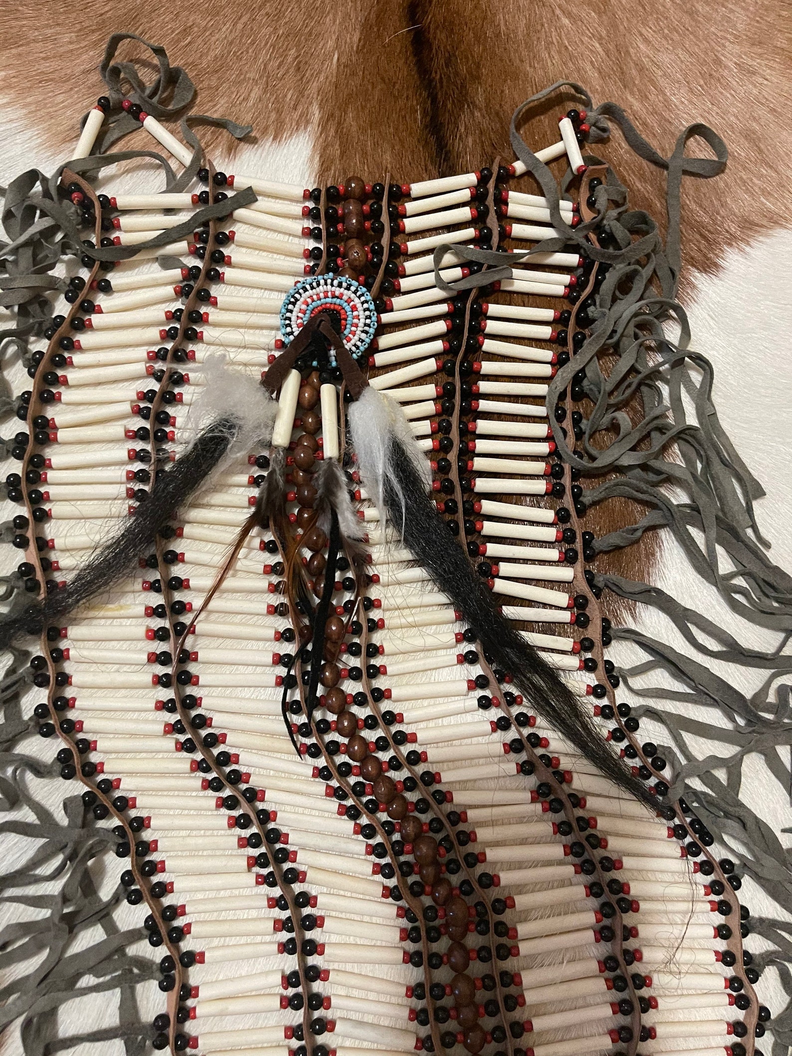 Bone Tribe Long Chest Piece. - Etsy