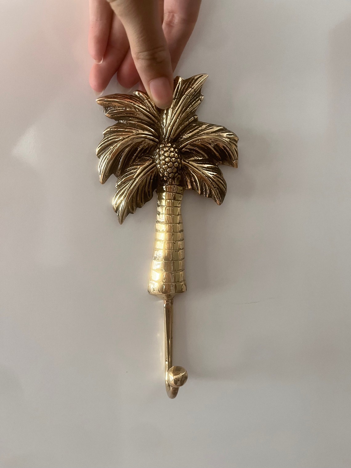 Single Palm Tree Brass Hook - Etsy