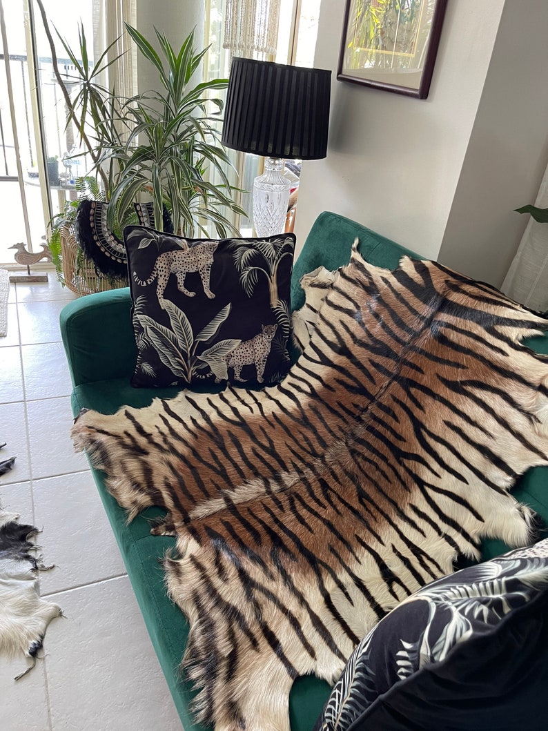 Tiger Print Rug - Etsy