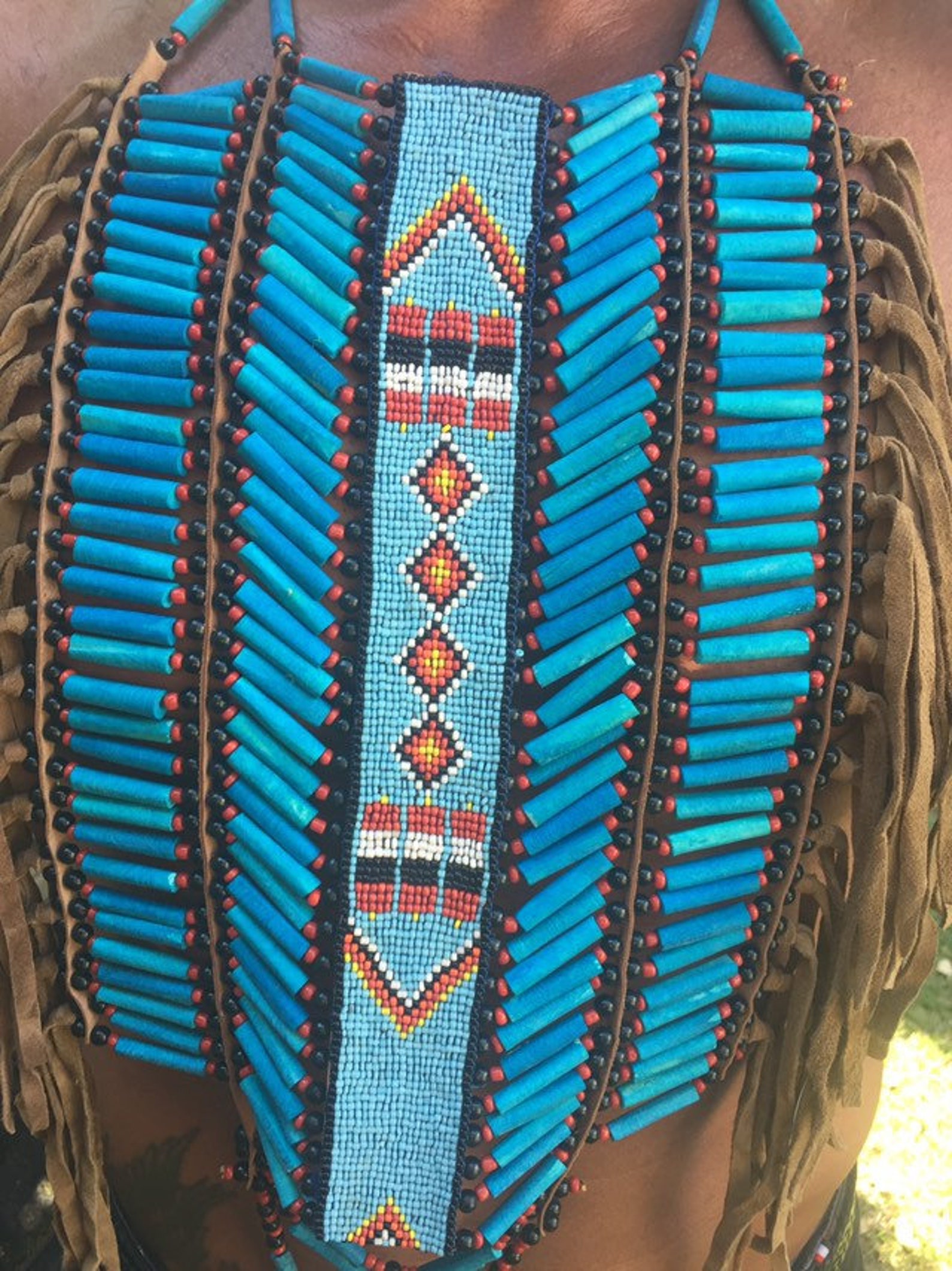 Beaded Chest Piece - Etsy