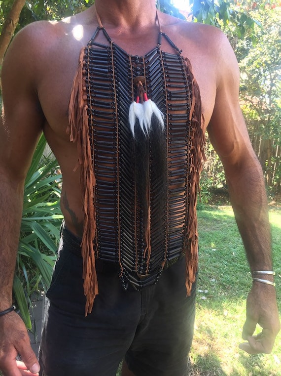 Hair Pipe Chest Piece - Etsy