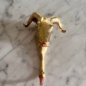Goat Brass Hook - Etsy