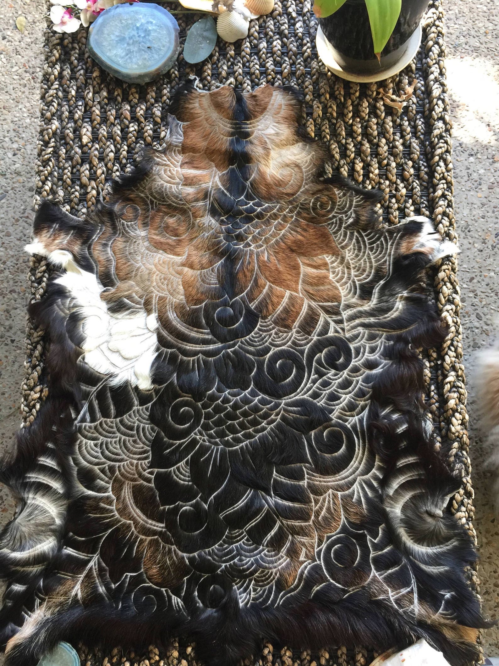 Handcarved Goat Hide - Etsy