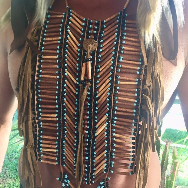 Native American Bone Chest Plate - Etsy