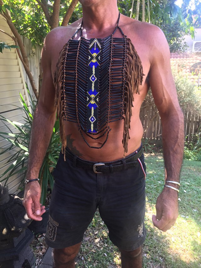 Beaded chest piece