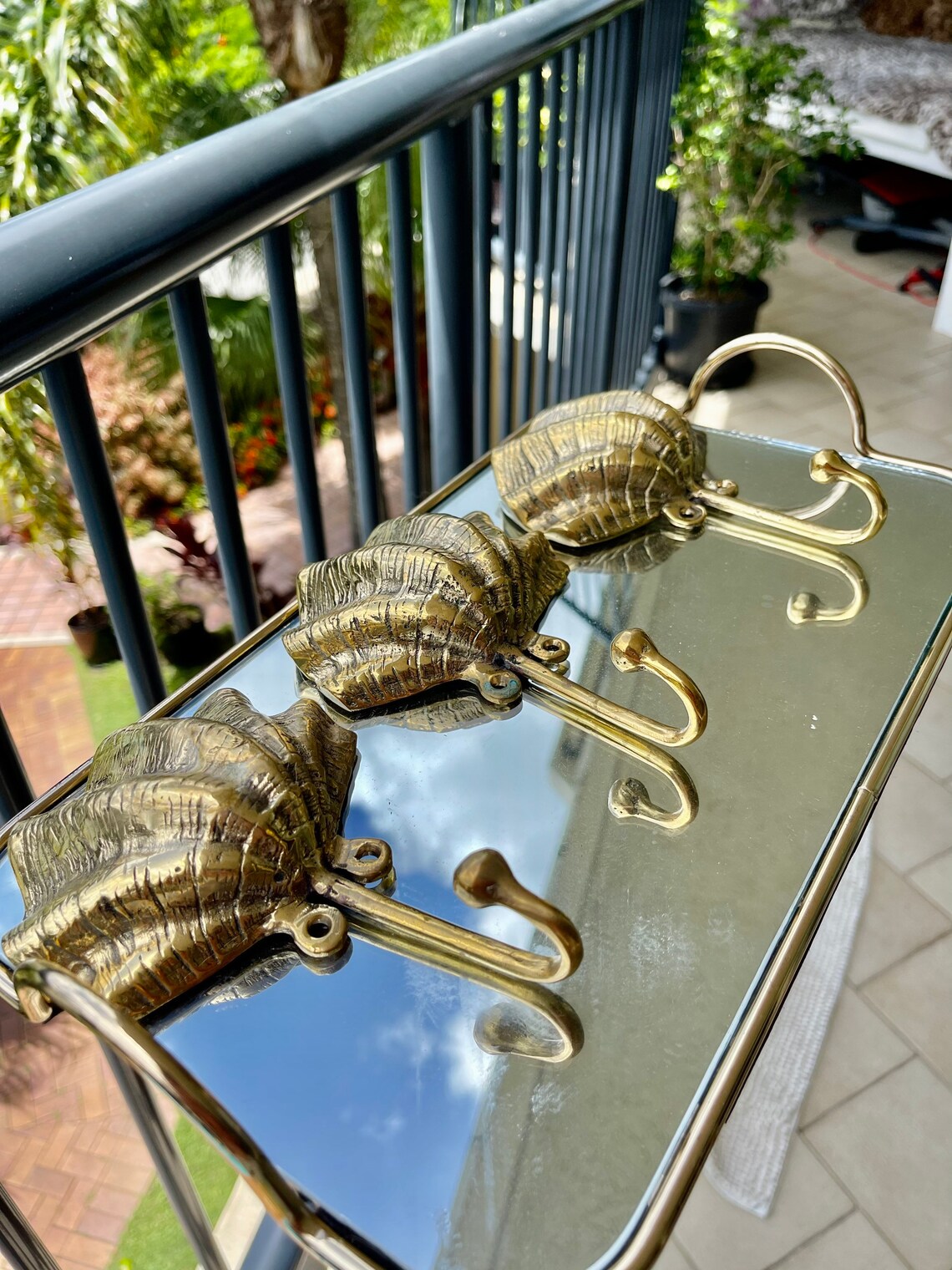 Clam Shell Hooks Brass - Etsy