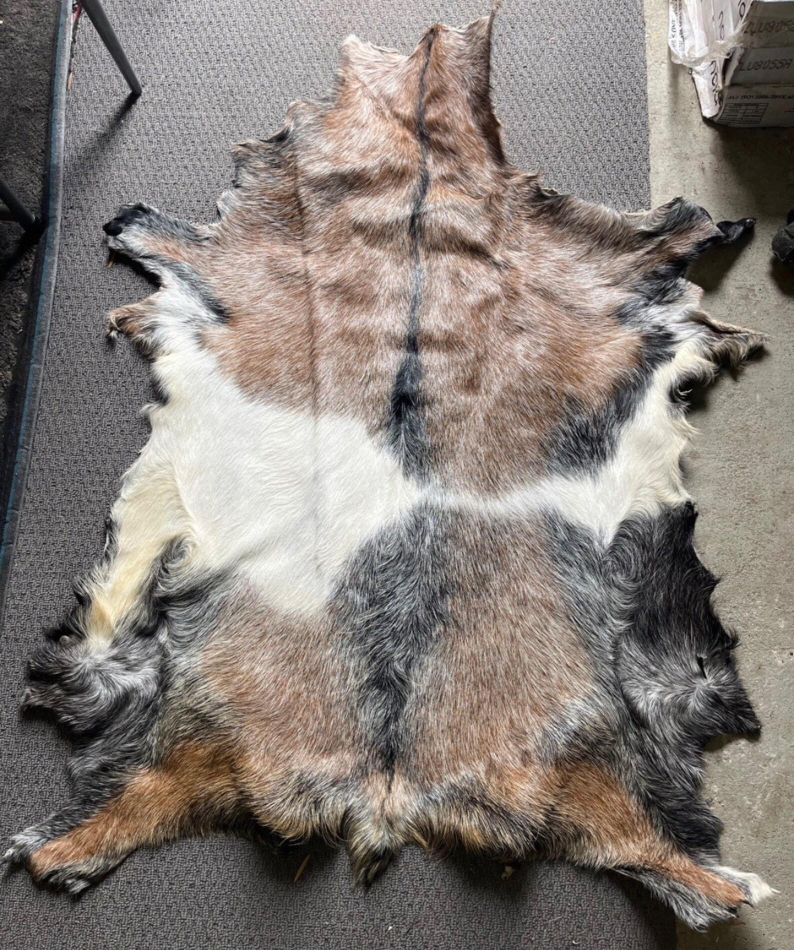 Tanned Goat Skin Hide: Multicolored Leather (100cm X 80cm) - Etsy