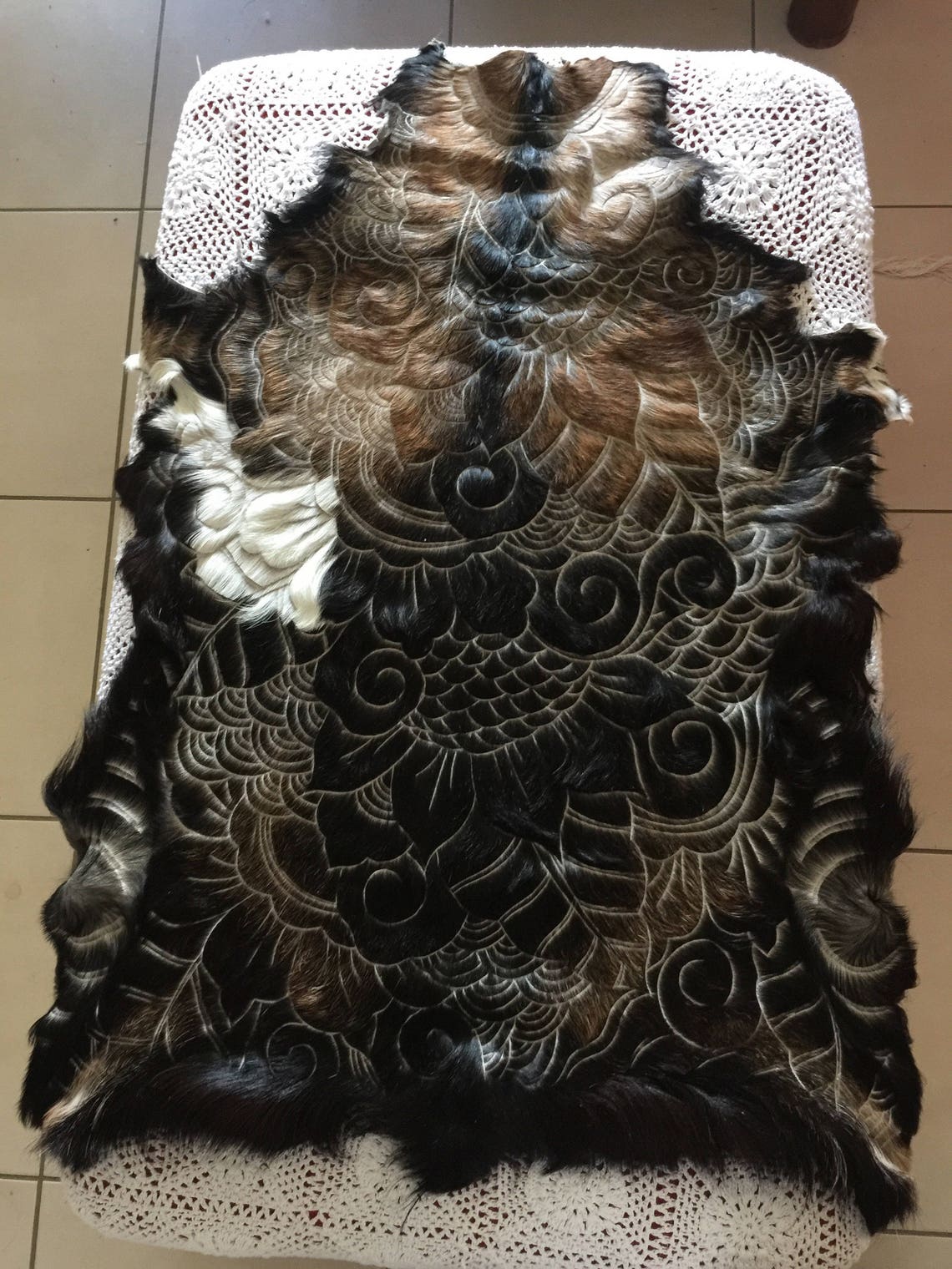 Handcarved Goat Hide - Etsy