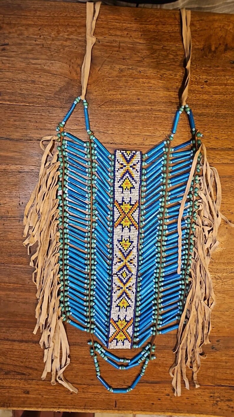 Beaded Tribal Chestplate: Festival Body Jewelry - Etsy