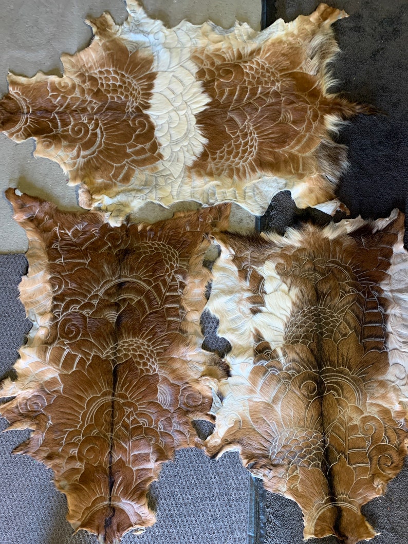 Handcarved Goat Hide - Etsy
