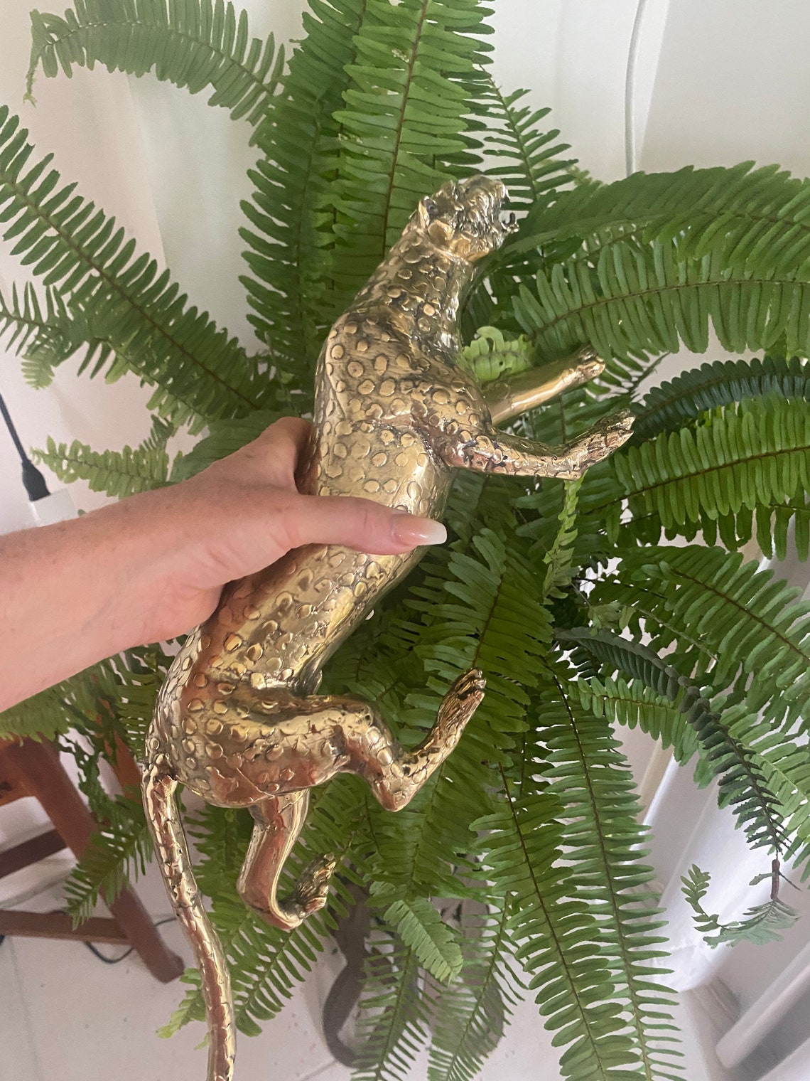 Large Brass Leopard. - Etsy