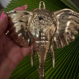 2 X Elephant Head Hooks - Etsy