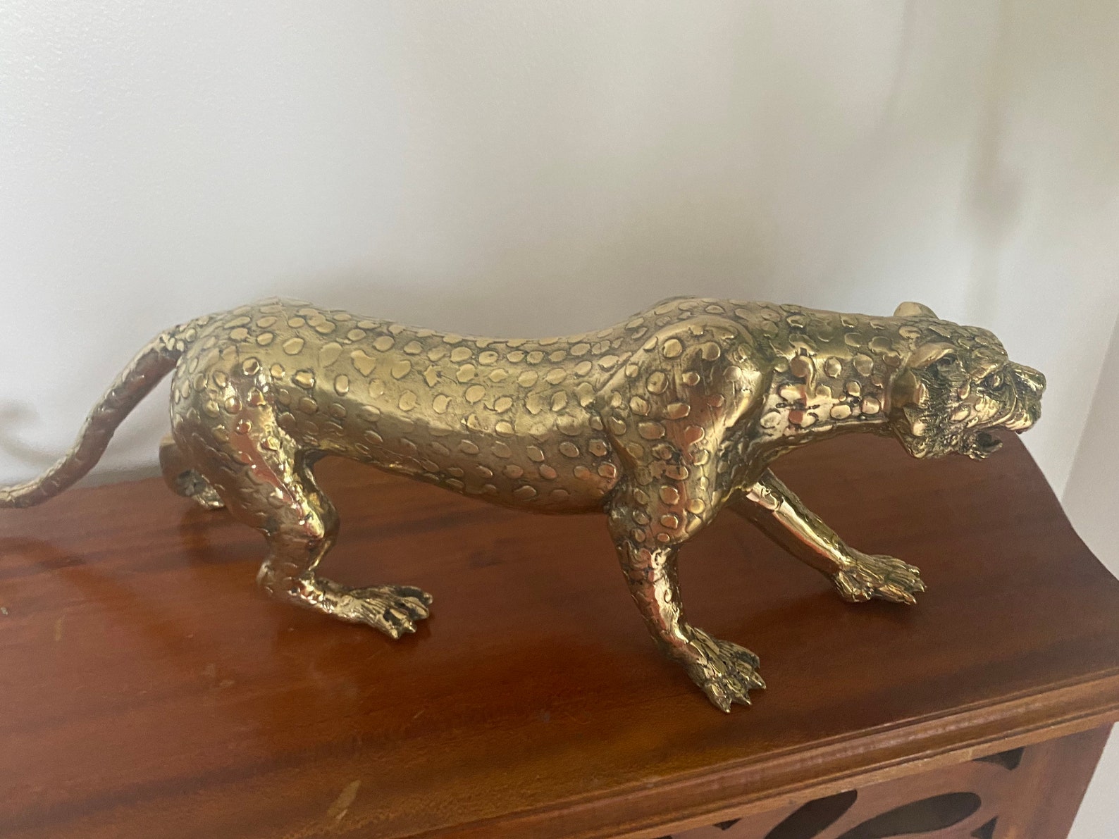 Large Brass Leopard. - Etsy