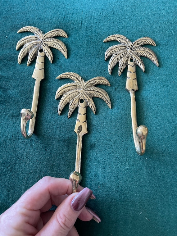 Brass Hooks. Palm Trees. | Etsy