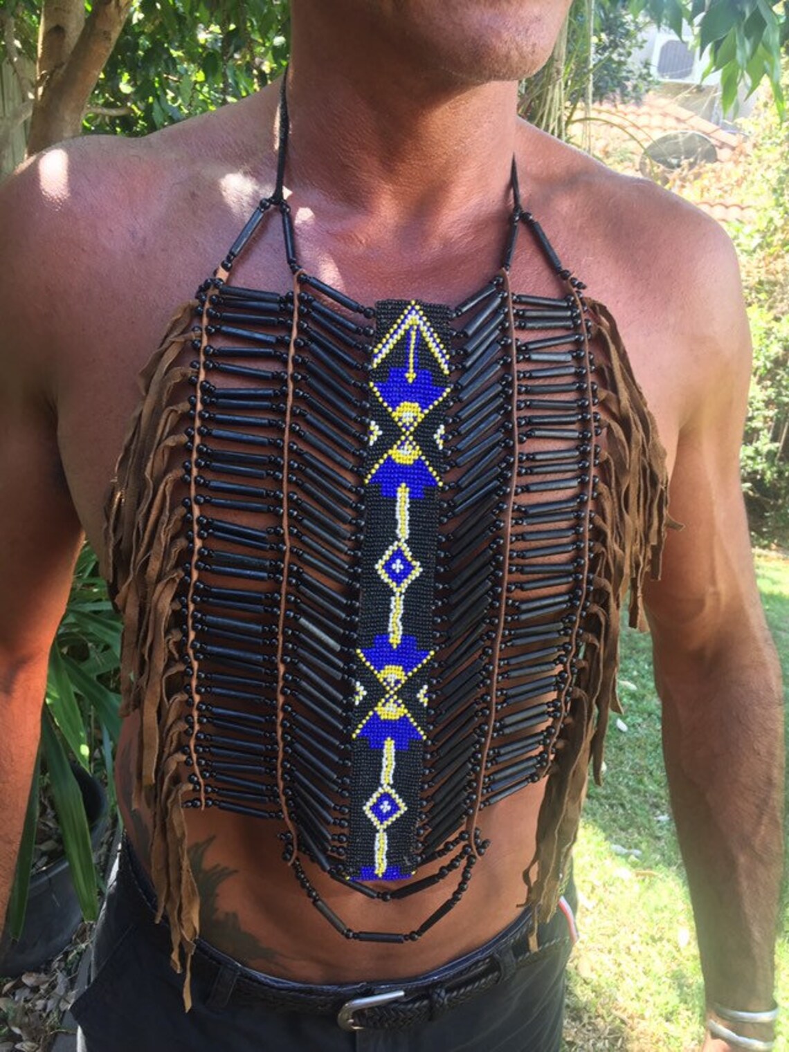 Beaded Chest Piece | Etsy