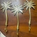 Tall Brass Palm Tree Hooks - Etsy