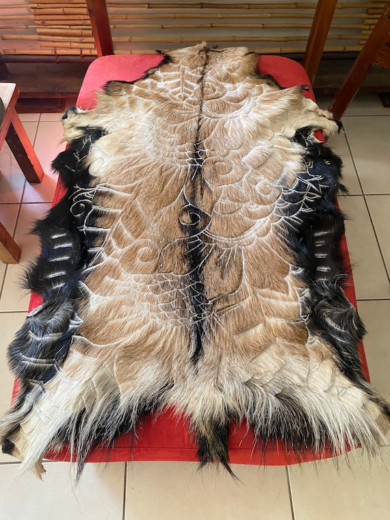 Handcarved Goatskin | Etsy