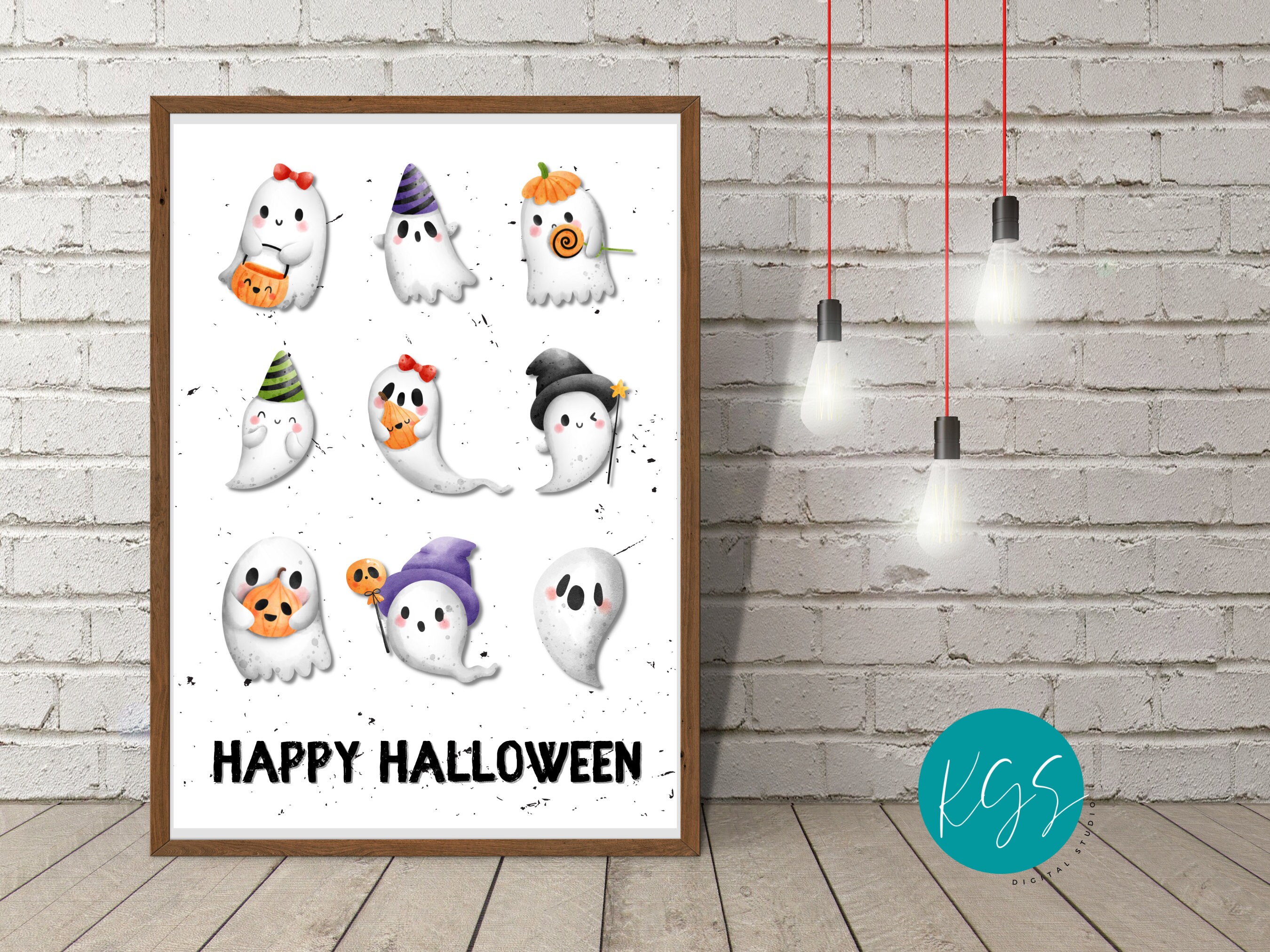 Ghost Wall Art Ghost Ghost Art Print Art Print Halloween - Etsy