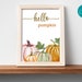 Pumpkin Wall Decor Printable, Rustic Pumpkin Home Decor, Autumn Home ...