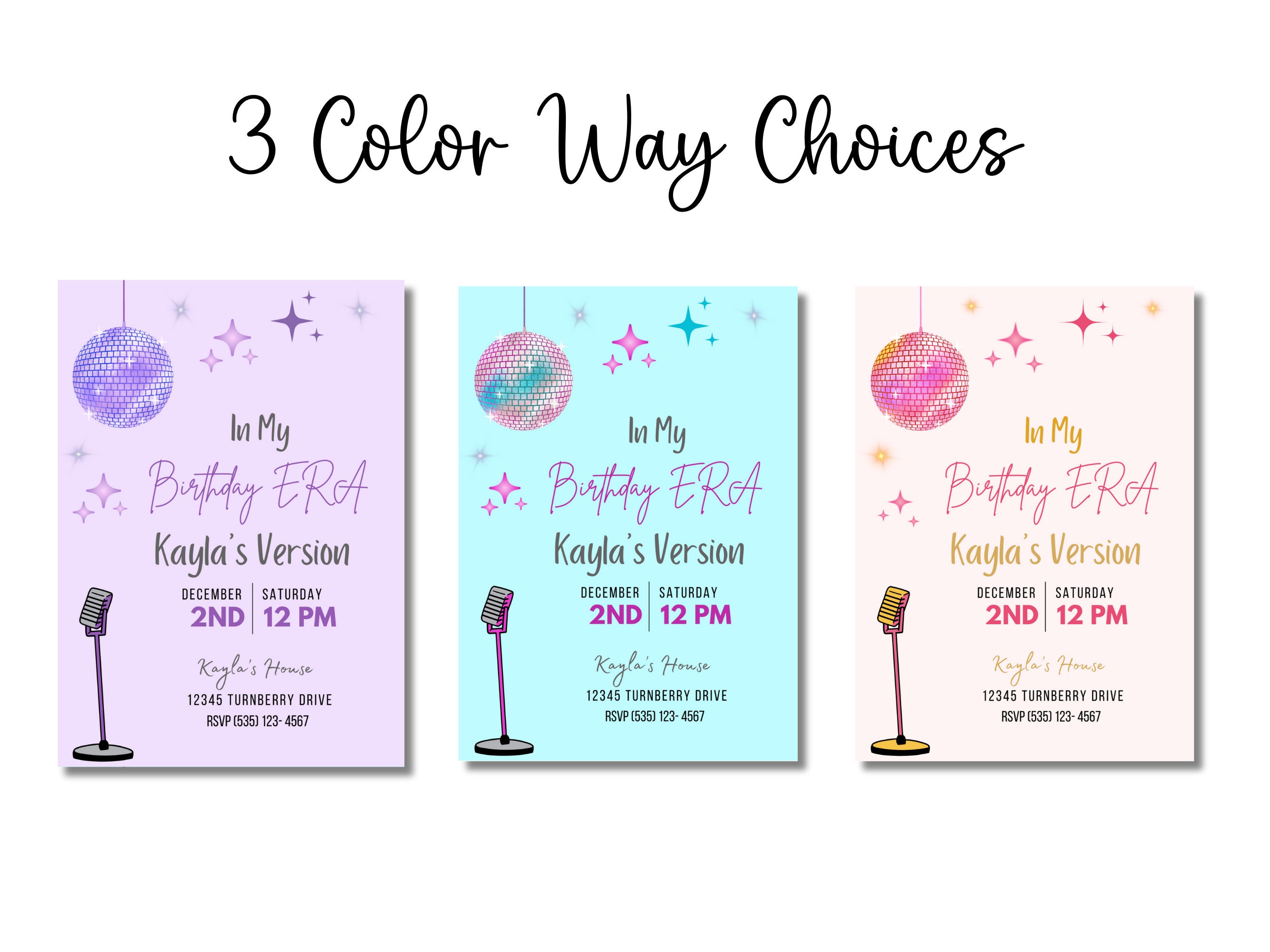 In My Birthday Era Editable Invitation Taylor Swift Birthday - Etsy UK