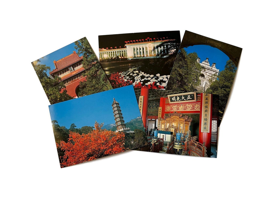 5 Vintage China Postcards Unused Beijing - Etsy
