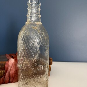 Vintage Citrate Magnesia Glass Apothecary Bottle National Magnesia Co ...