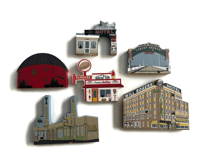 Route 66 Collection Cat's Meow Village Collectible 6 Pieces AS IS - Etsy