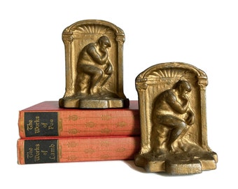 The Thinker Bookends - Etsy