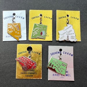 Vintage US State Souvenir Charms Cloisonne Enamel Choose Your State ...