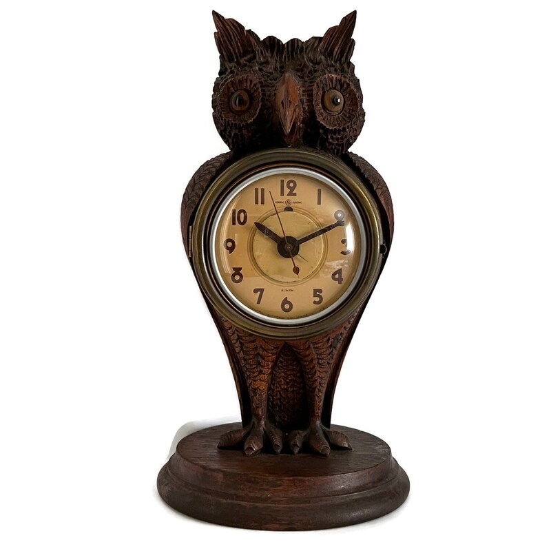 Wooden Owl Clock - Etsy