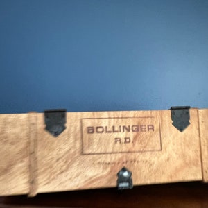Vintage Bollinger Champagne Box Wooden Hinged Box - Etsy