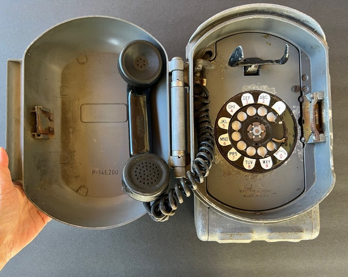 Vintage Telephone Bell Systems Highway Emergency Phone Box AS IS ...