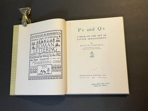P's and Q's Book 1956 Art of Letter Arrangement by | Etsy