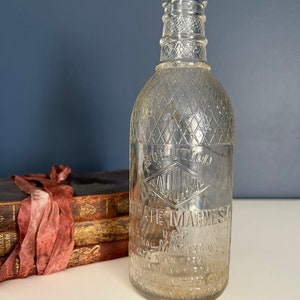 Vintage Citrate Magnesia Glass Apothecary Bottle National Magnesia Co ...
